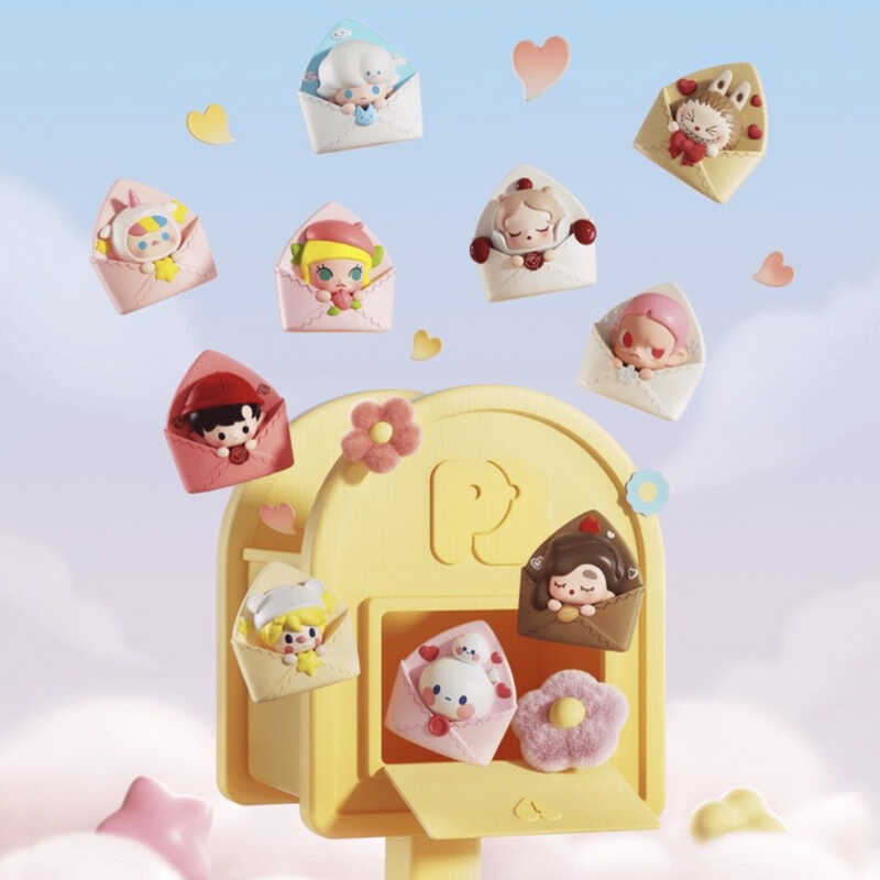 4 Popmart Love Letter Series Pop Bean Bag Original Toys Doll Cute ...
