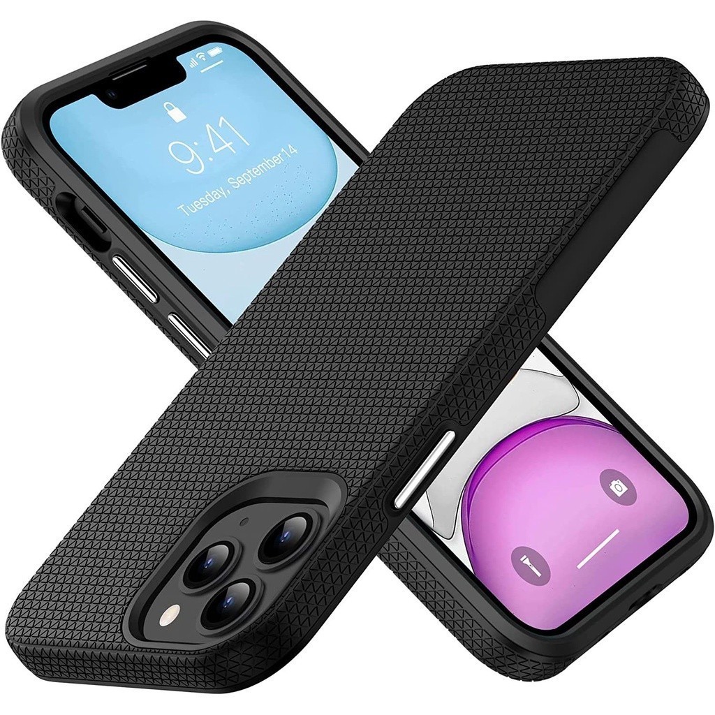 Granular Anti-slip Dirt-resistant Silicone Case For iPhone 11 12 13 Pro Max 14 15 Plus 16 Xs Max ...