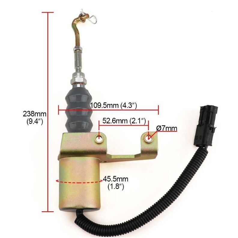 3974947 24V Off SA-3742-24 Fuel Stop Shut Down Solenoid Valve For ...