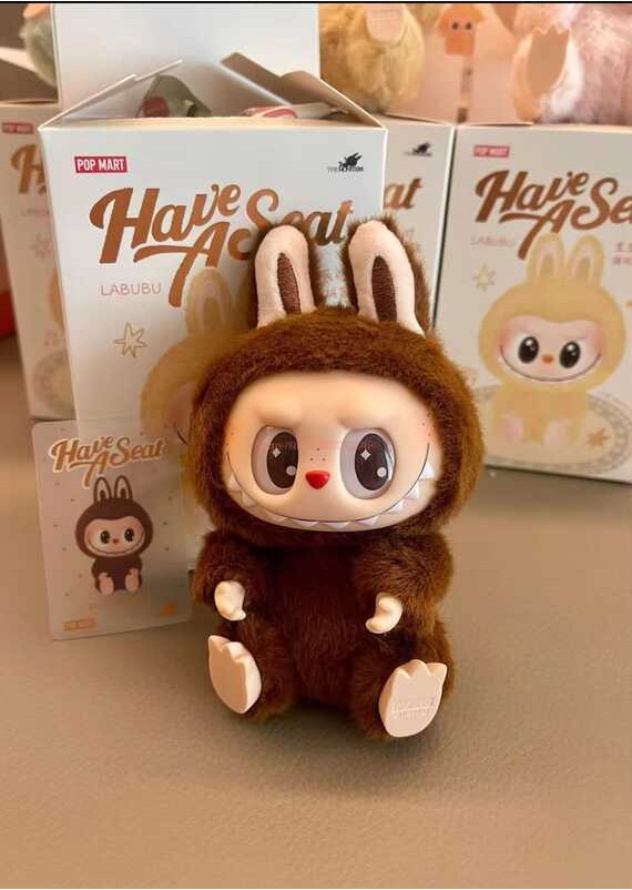 88 POP MART Aron 2Nd Generation Labubu Sitting Party Vinyl Plush Bd Box ...