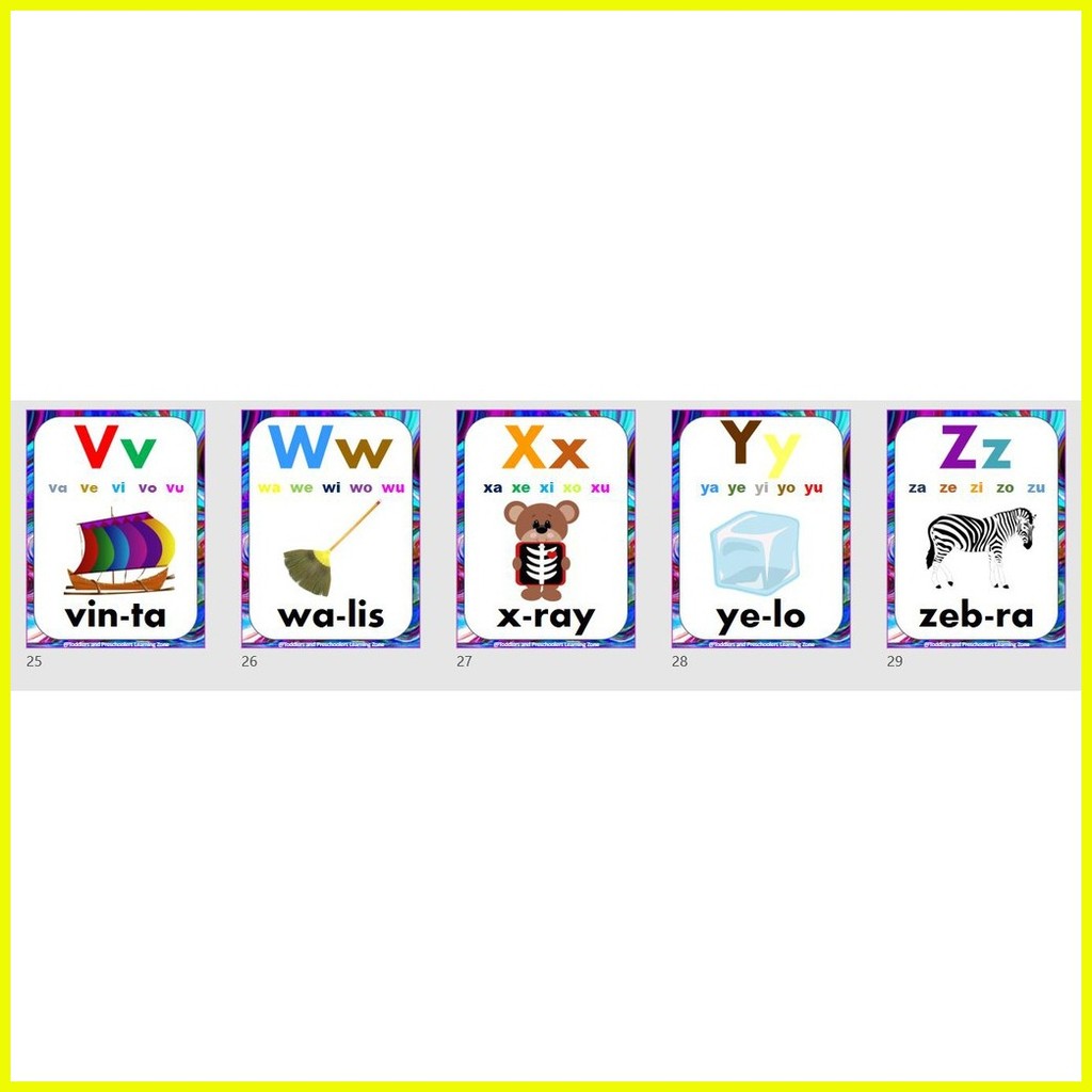 ஐ Modern Filipino Alphabet ABAKADA English Alphabet Flashcards Size A6 ...
