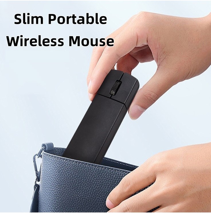 Mini Wireless Mouse 2.4Ghz Bluetooth Mouse Dual Mode Slim Portable Mice ...