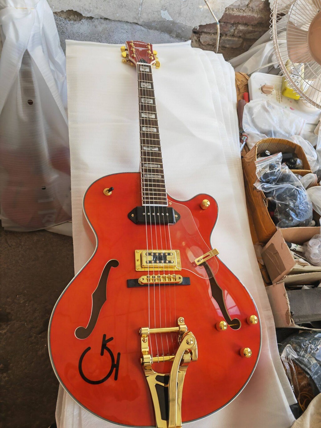 Custom Gretsch 6120 Eddie Cochran Hollow Body Electric Guitar Archtop ...