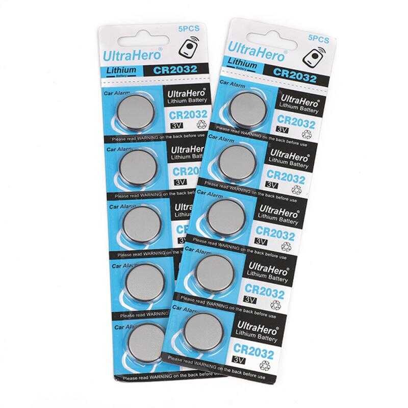 NEW 5-30Pcs Cr2032 Lithium Button Battery CR 2032 3V Coin Cell Watch ...