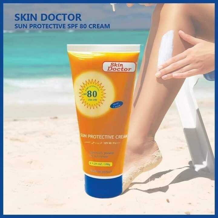 SKIN Doctor. SUN PROTECTIVE CREAM SPF 80 150G (Waterproof) | Shopee ...
