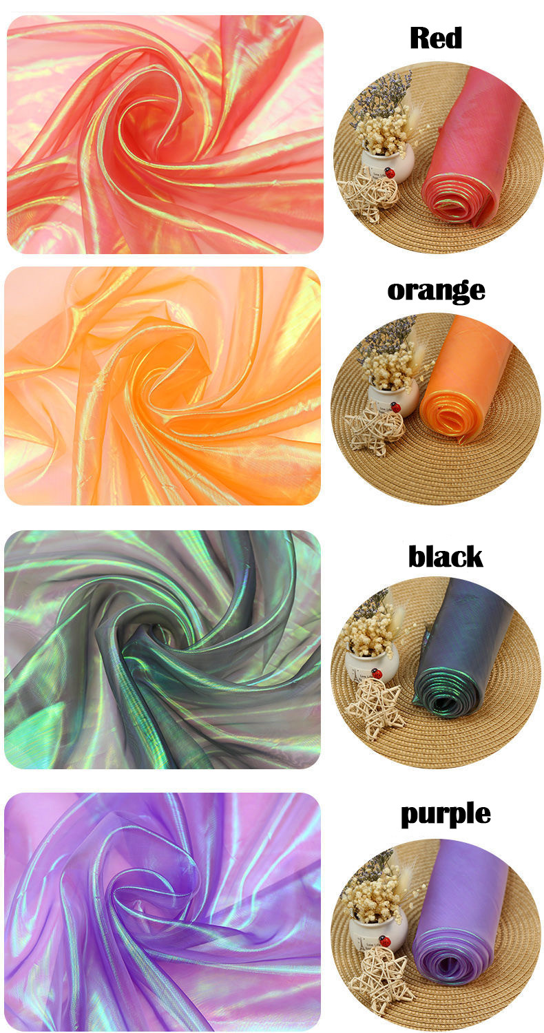 25 Color 1 Yards Symphony Yarn Fabric Organza Colorful Dress Stage ...