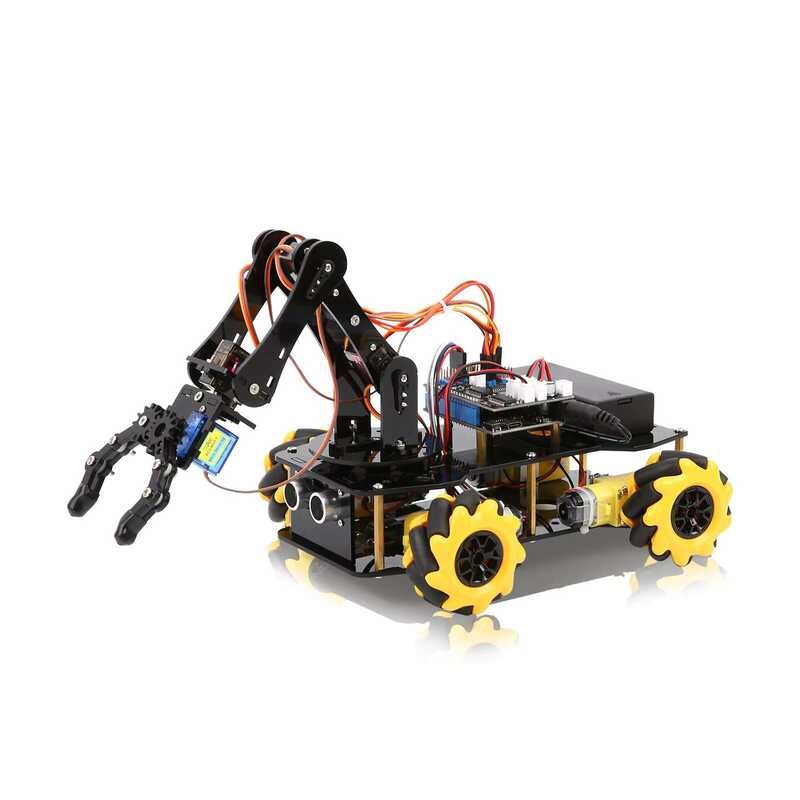 Smart DIY Robotic Arm Crawler Kit With Esp32 Controller, Rod Encoder ...
