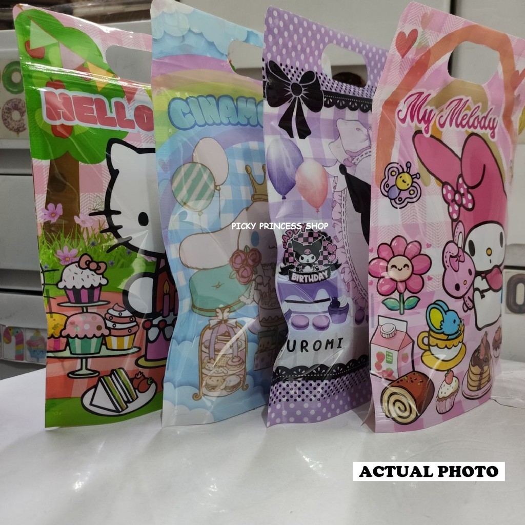 10pcs Party Lootbags for Kids Birthday Stand Favor Stand Ziplock Candy ...