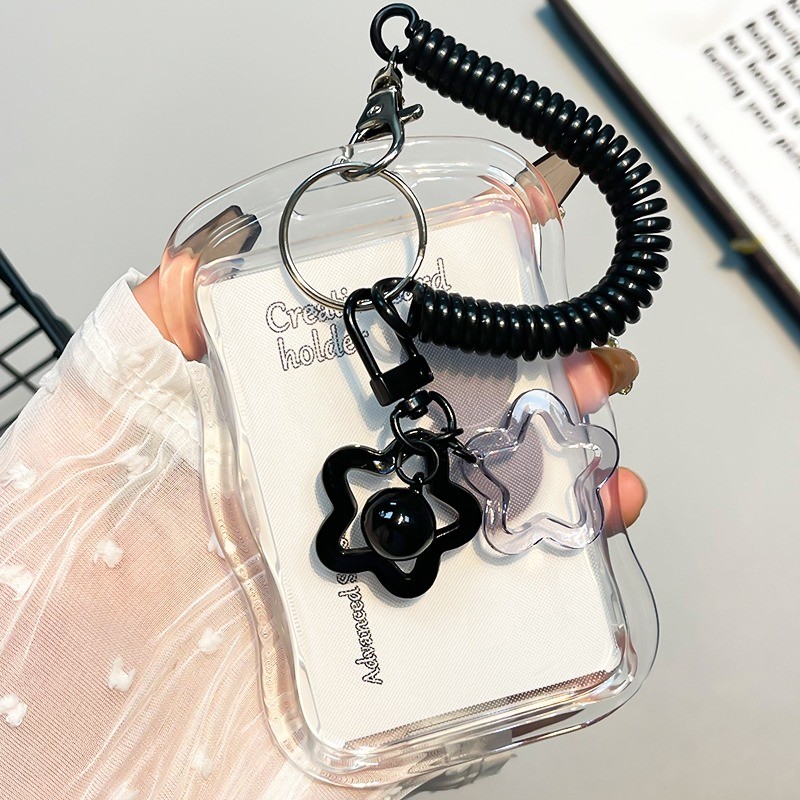 Creative Design Kpop Photocard Holder Transparent Card Holder Keychain ...