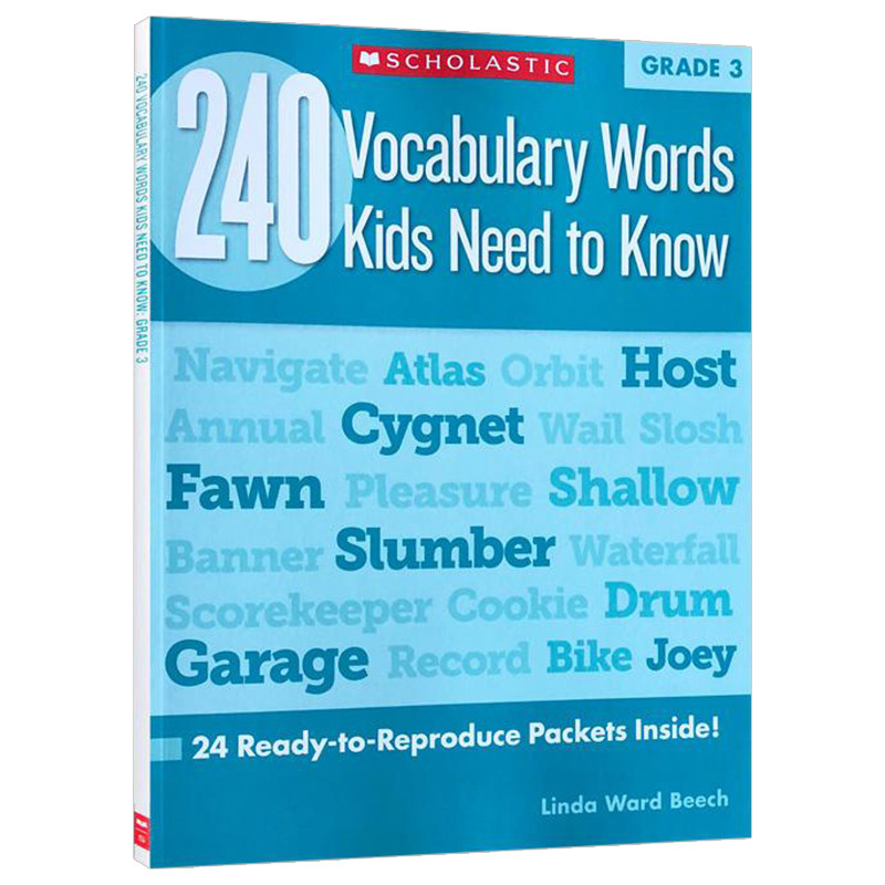 240 Vocabulary Words Kids Need to Know Grade 3 English Original Edition ...