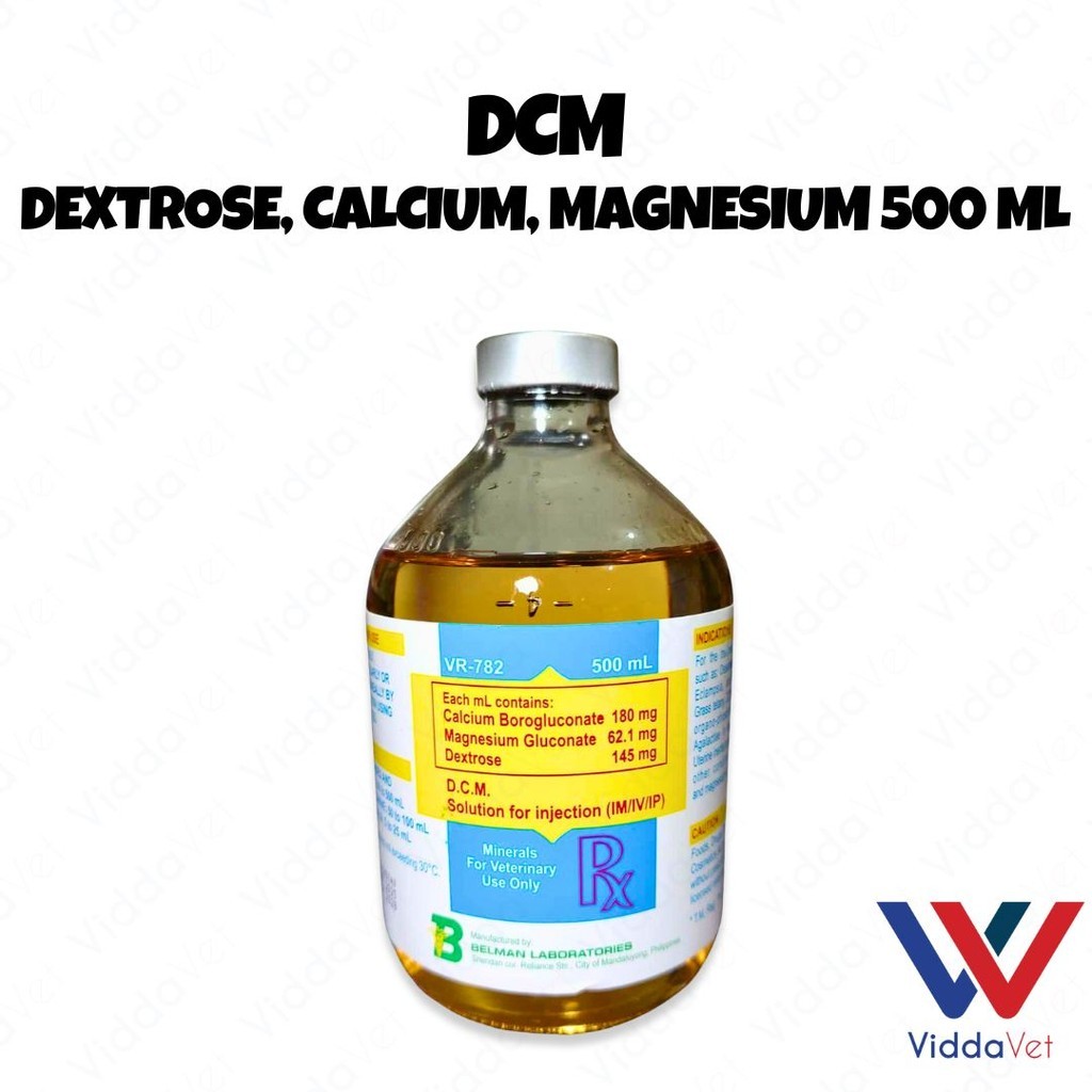 500ml Veterinary DCM Inj. Dextrose Calcium Magnesium | Shopee Philippines