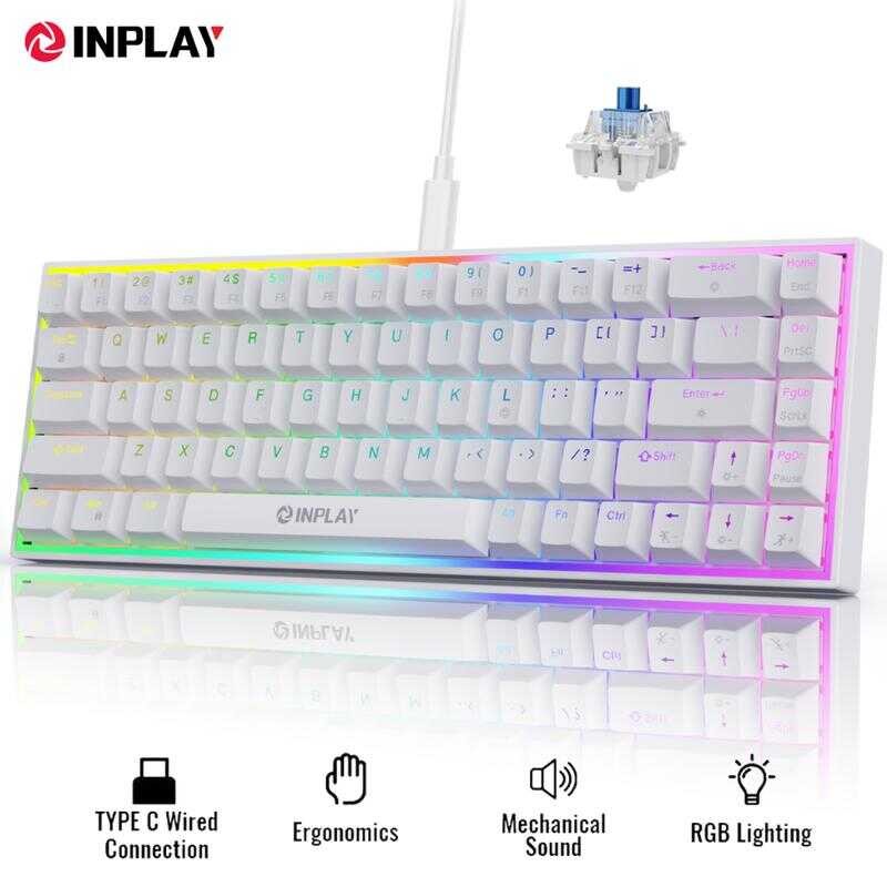 Inplay Nk688 With Blue Switch Gaming Mechanical Keyboard For PC Laptop ...