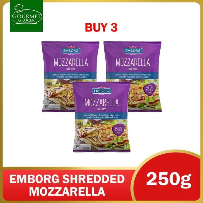 BUY 3 For 729 Emborg Shredded Mozarella 200G 3E1 | Shopee Philippines