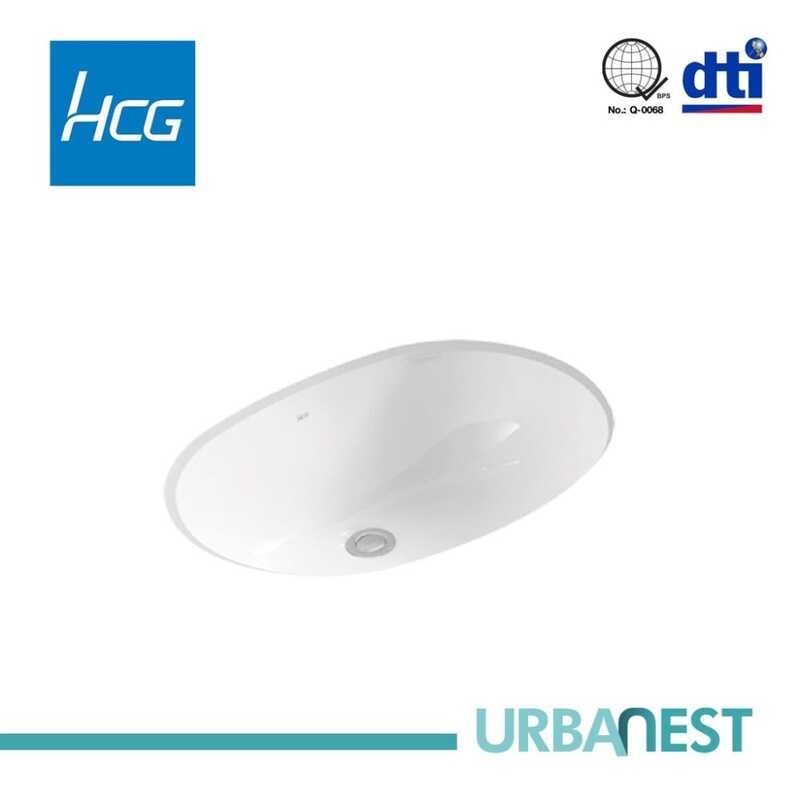 HCG MIRANDA L347 AW Under Counter Wash Basin Lavatory Elegant Classic ...