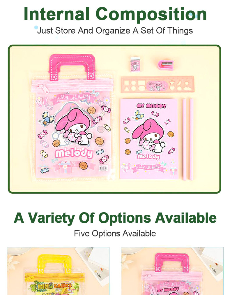 【Free Gifts】7in1 Cartoon Stationery Set For Kids Children's Day ...