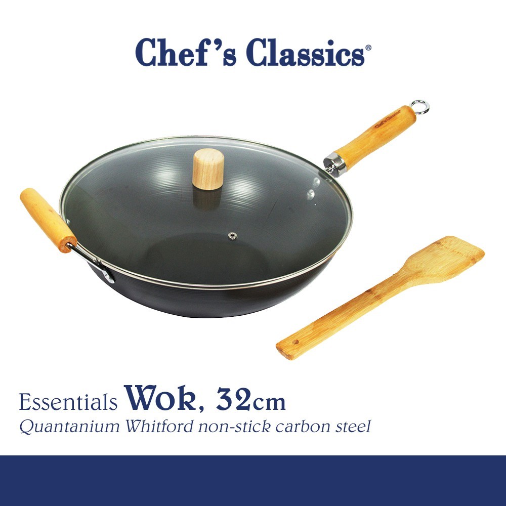 Chef's Classics Essentials Non-Stick Wok, 32cm | Shopee Philippines
