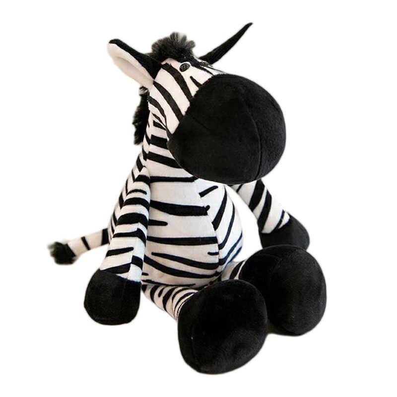 Xj 9.8Inch Zebra Stuffed Animal Cute Jungle Animal Zebra Plush Toy ...