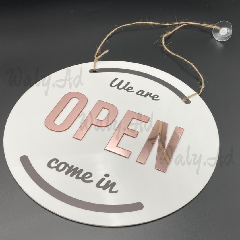 Open Closed Door Sign/ Cafe Shop Office Signage/Papan Tanda Buka Tutup ...