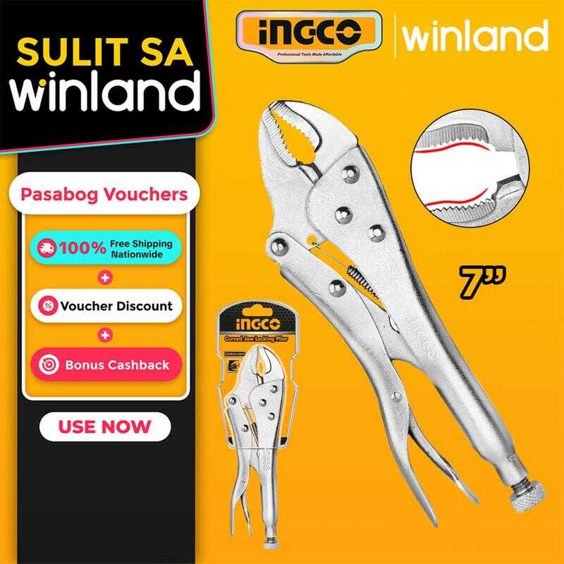 Ingco By Winland Industrial Grade Curved Vice Grip Jaw Vise Pliers Ing ...