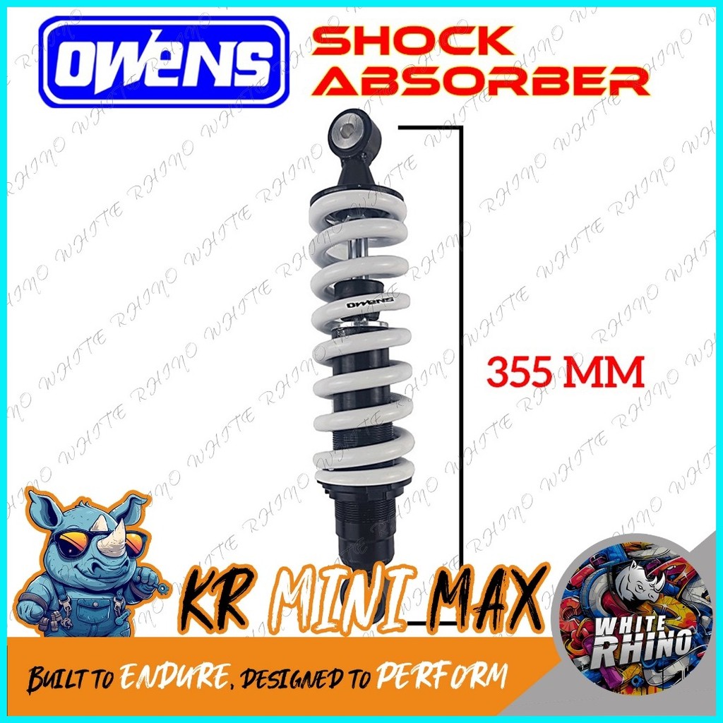 OWENS KR MINI MAX RUSI WHITE SHOCK ABSORBER - MONO SHOCK KR MINI MAX ...