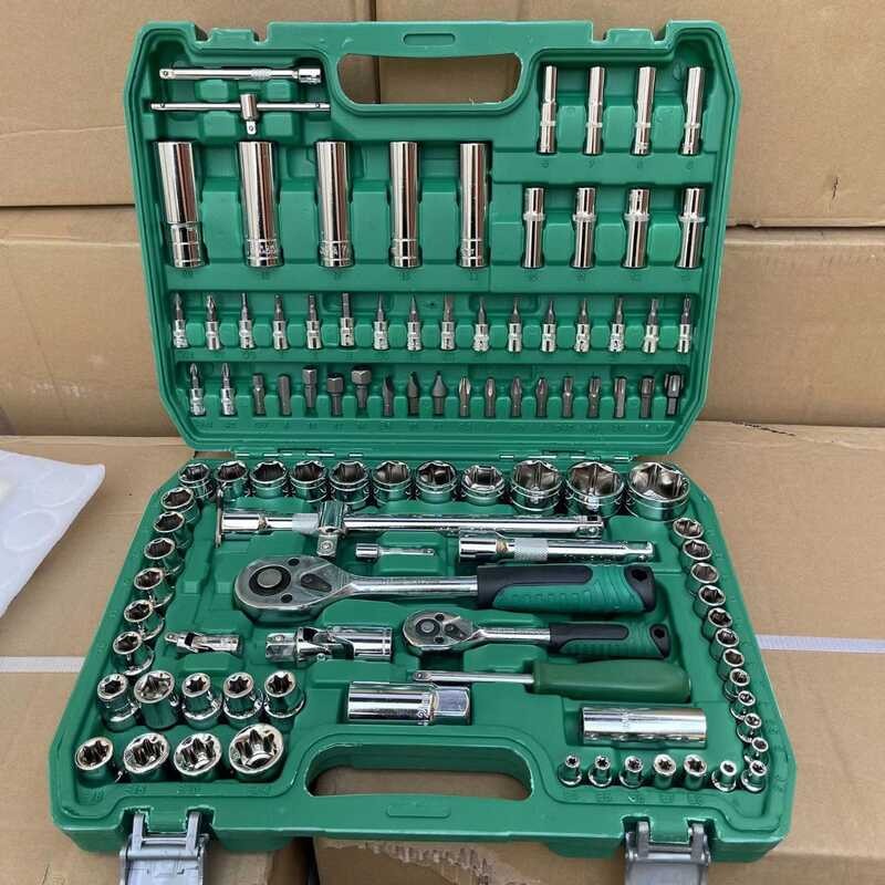 108-Piece Socket Tool Set Bit Socket Harare Wrench Tool Auto Repair ...