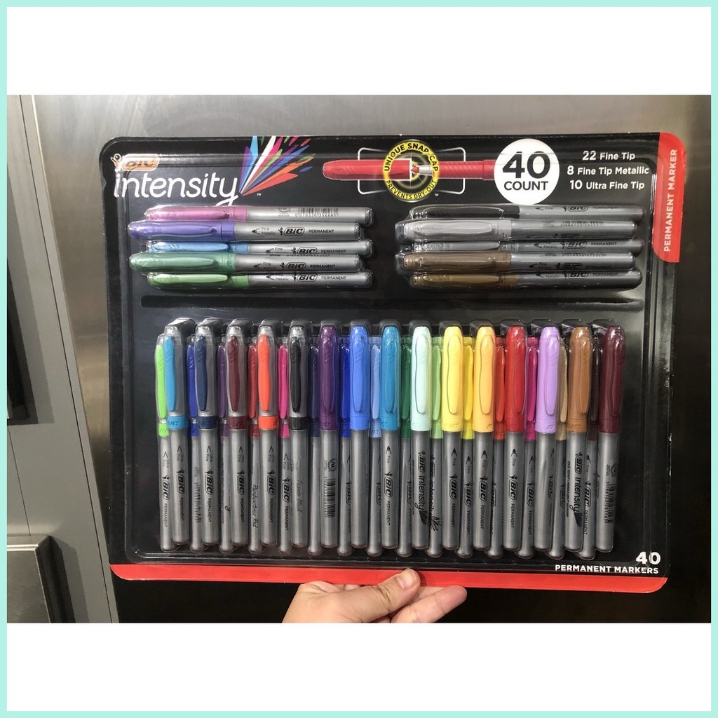 BIC Intensity Fashion Permanent Markers, Ultra & Fine Point, Asst ...