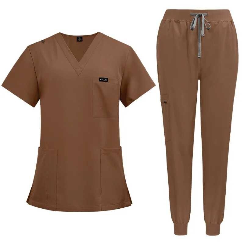Hospital Multilcolors Medical Scrub Suits Uniform Kababaihan Lalaki ...