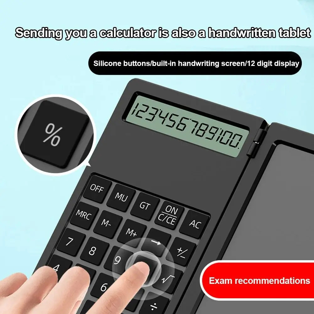 Mini Foldable 12-Digit Scientific Calculators with 5Inch LCD Notepad ...