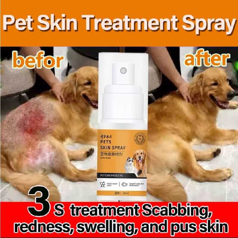 30ML Pet Spray mga aso Galis Ng Aso Gamot Dog Skin Disease Treatment ...