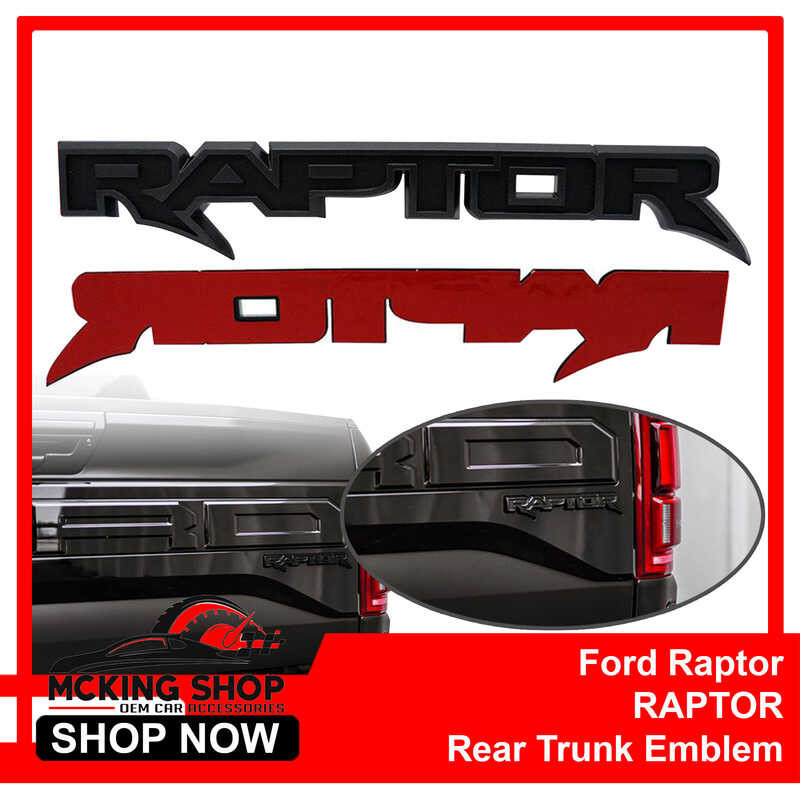 Ranger Ford 2012-2020 Raptor Rear Trunk Emblem (Black) | Shopee Philippines