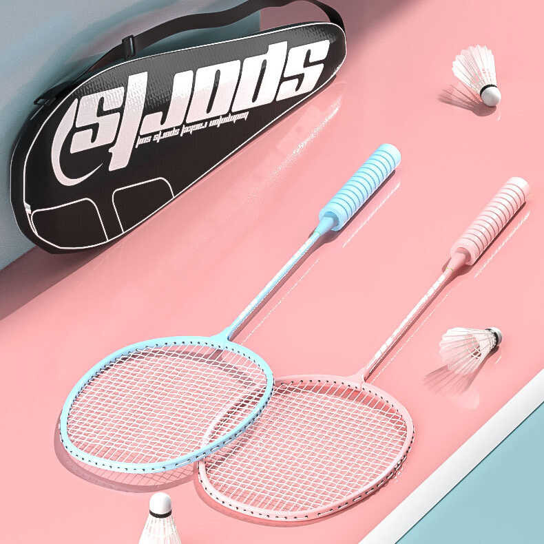 Original Set Carbon Racket Raketa Badminton 1 Pair G1 24LBS With Bag ...