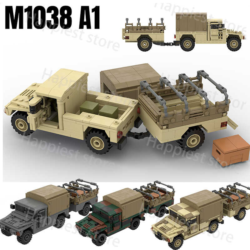 MOC Military M1038a1 Hummered Assault Armor Vehicle Car Truck Building ...