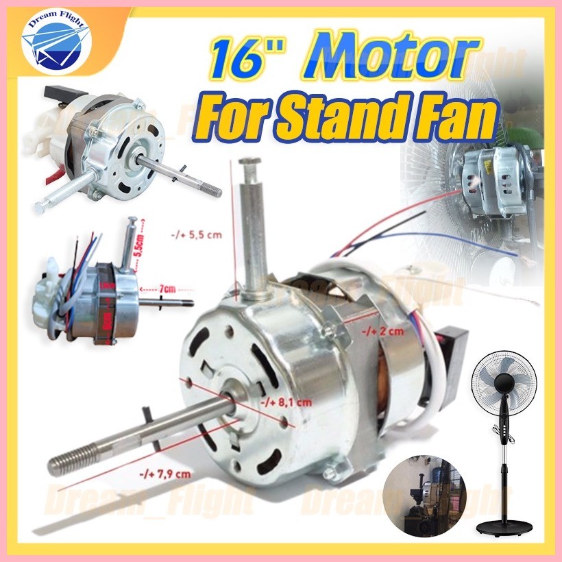 ♒ 16" Stand Fan Motor Replacement 220V AC For Electric Fan Low Noise ...