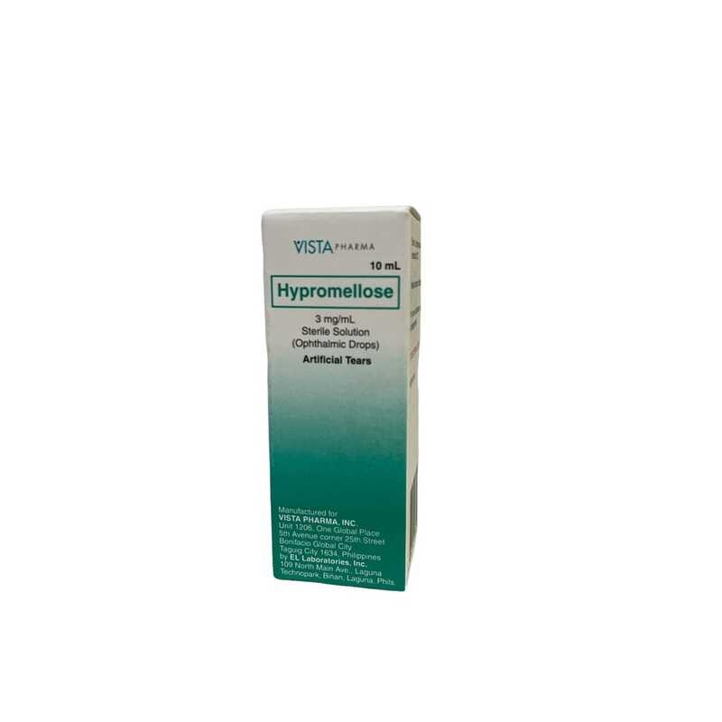 Hypromellose eye drops (Vista) 3mg/ml opthalmic solution 10ml | Shopee ...