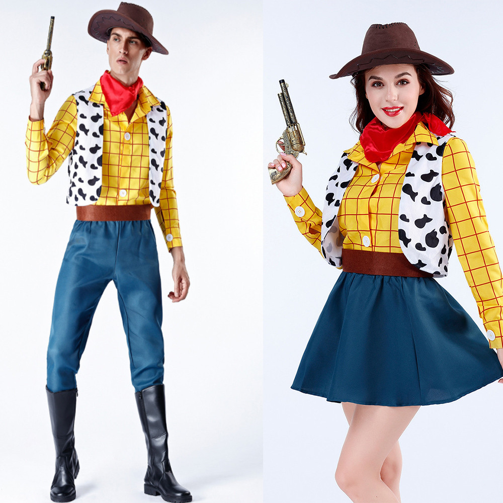 § Toy Story Cosplay Adult Sheriff Woody Pride Cowboy Outfit Halloween ...