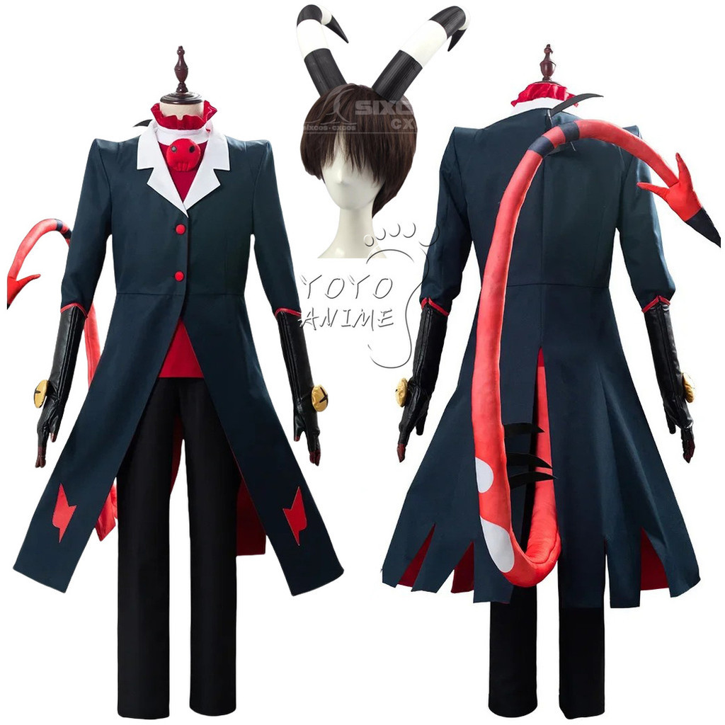 § Hazbin Hotel Blitzo Helluva Cosplay Costume Man Uniform Halloween ...