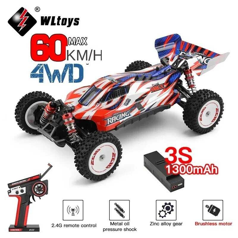 124008 Wltoys 60Km/H 4Wd RC 3S Professional Racing Car Brushless ...