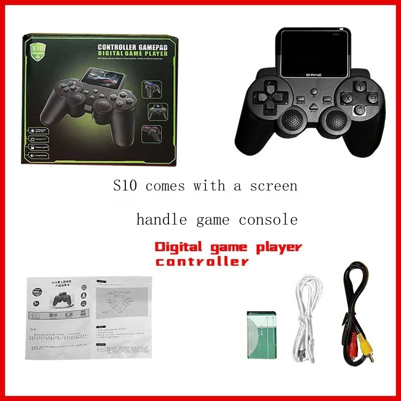 New S10 handheld retro game console two-player arcade connected to TV ...