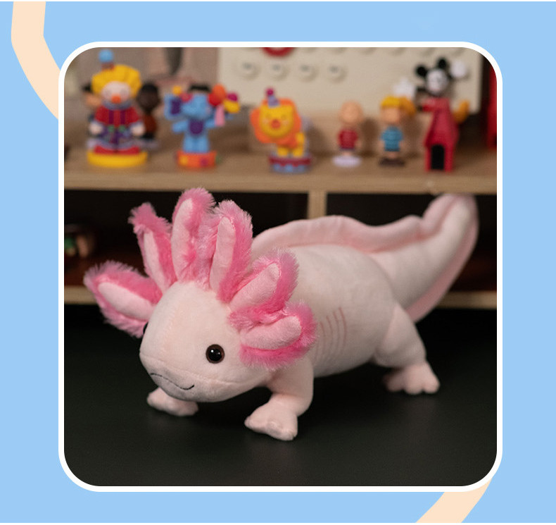Axolotl Hex Salamander Doll Hug Sleeping Cartoon Cute Soft Cute Doll ...