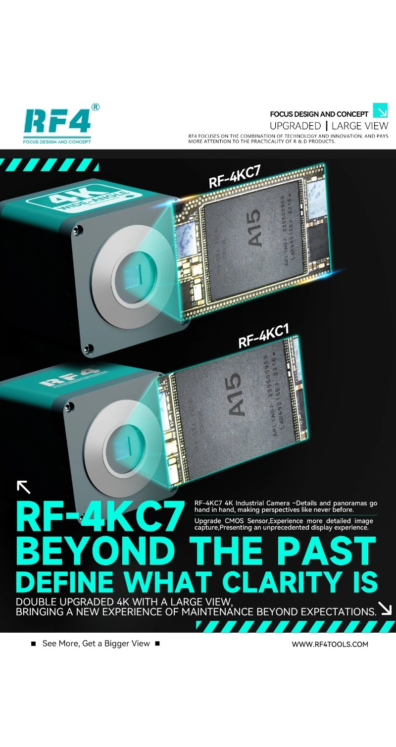 Newly RF4 RF-4KC7 Large-field 4K Industrial Camera Microscope Camera ...