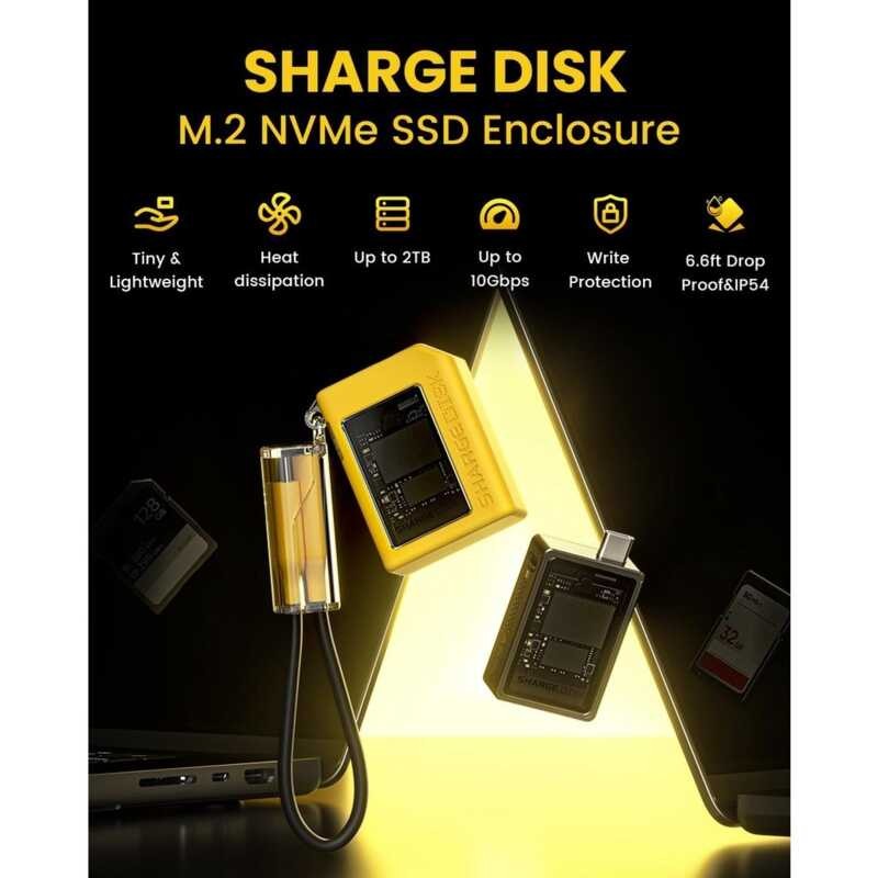 M.2 Sharge/Shargeek Nvme Solid State SSD Mobile Hard Drive M2 External ...
