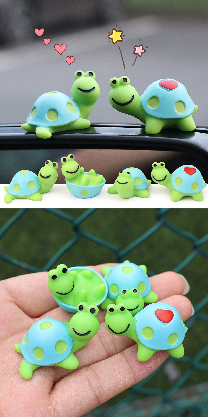 [Wholesale Price] Cute Cartoon Turtle Ornament - Miniature Animal ...