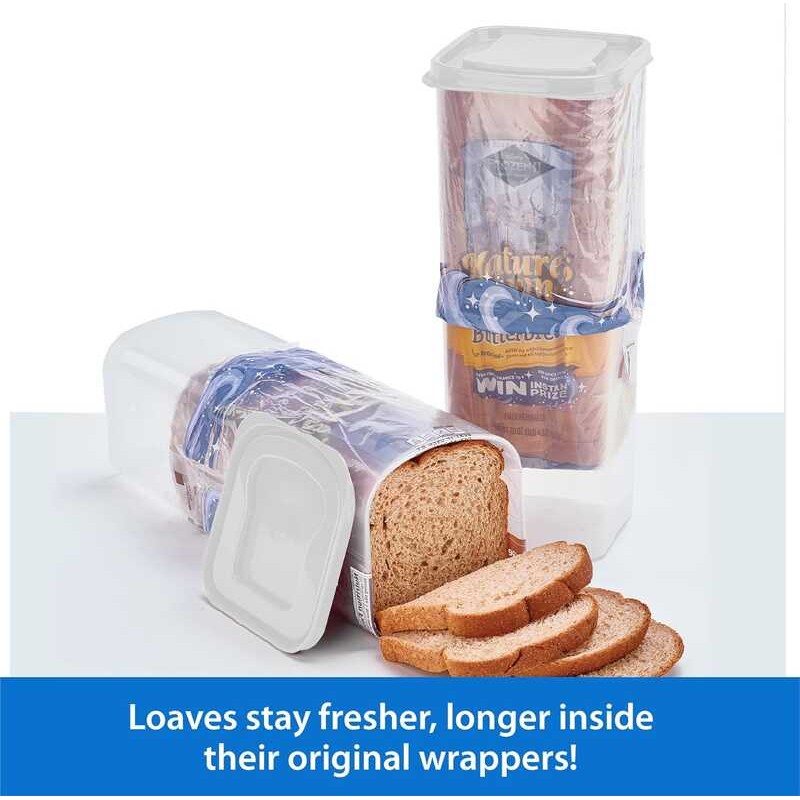 Bread Buddy Buddeez Bread Box - Fresh Bread Storage Container, Plastic ...