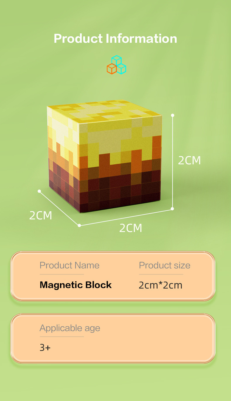 Minecraft Magnetic Blocks Building Blocks Set Toy For Kids Boys Puzzle ...