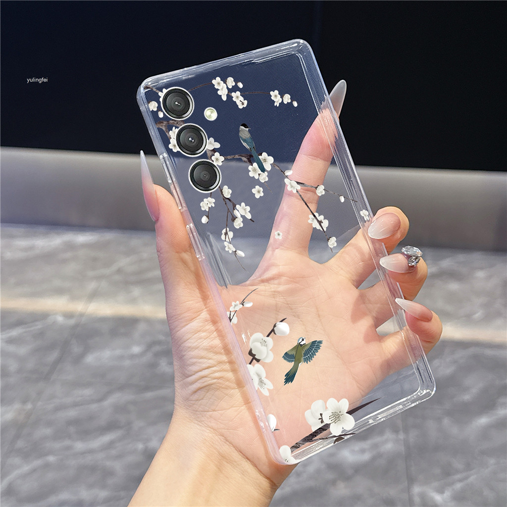 Latest Clear Anti-Shock Flower Case Samsung A24 Case | Shopee Philippines