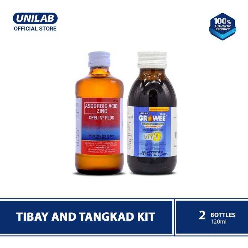 Tibay And Tangkad Kit: Ceelin Plus Syrup 120Ml + Growee | Shopee ...