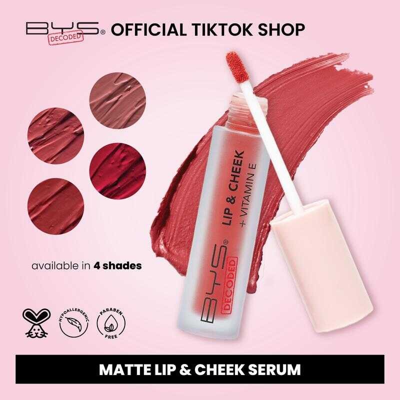 BYS Decoded Matte Lip & Cheek Tint - With Vitamin E | Makeup Cosmetic ...