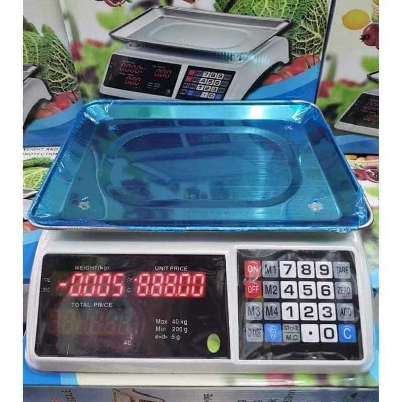 Commercial Electronic LCD 40Kg Digital Price Computing Weighing Scale ...