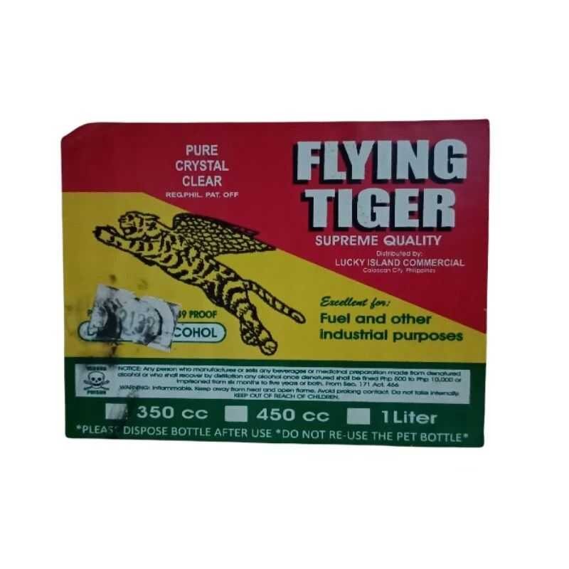 Flying Tiger Denatured Alcohol | Shopee Philippines