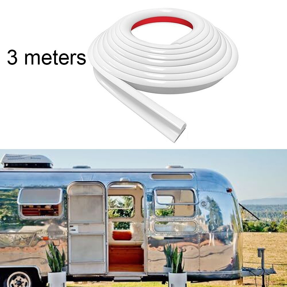 {ACRIVEP}RV Rain Gutter 1/2" Height Drip Rail PVC Rain Strip Roof J ...